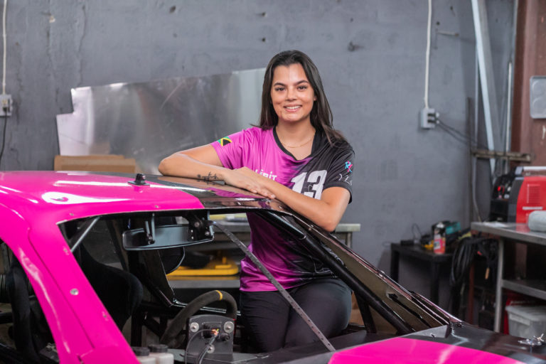 Fast lane: Sara Misir racing into history