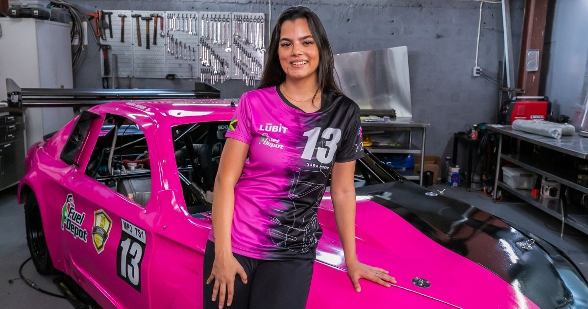 Fast lane: Sara Misir racing into history