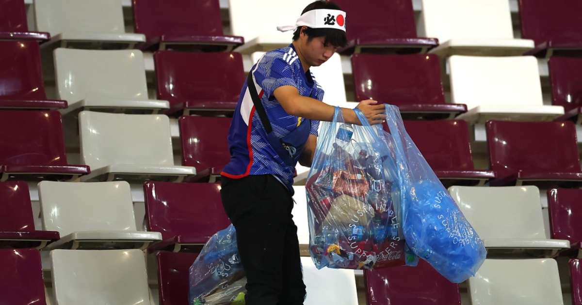 Japanese cleanliness keeps winning at World Cup