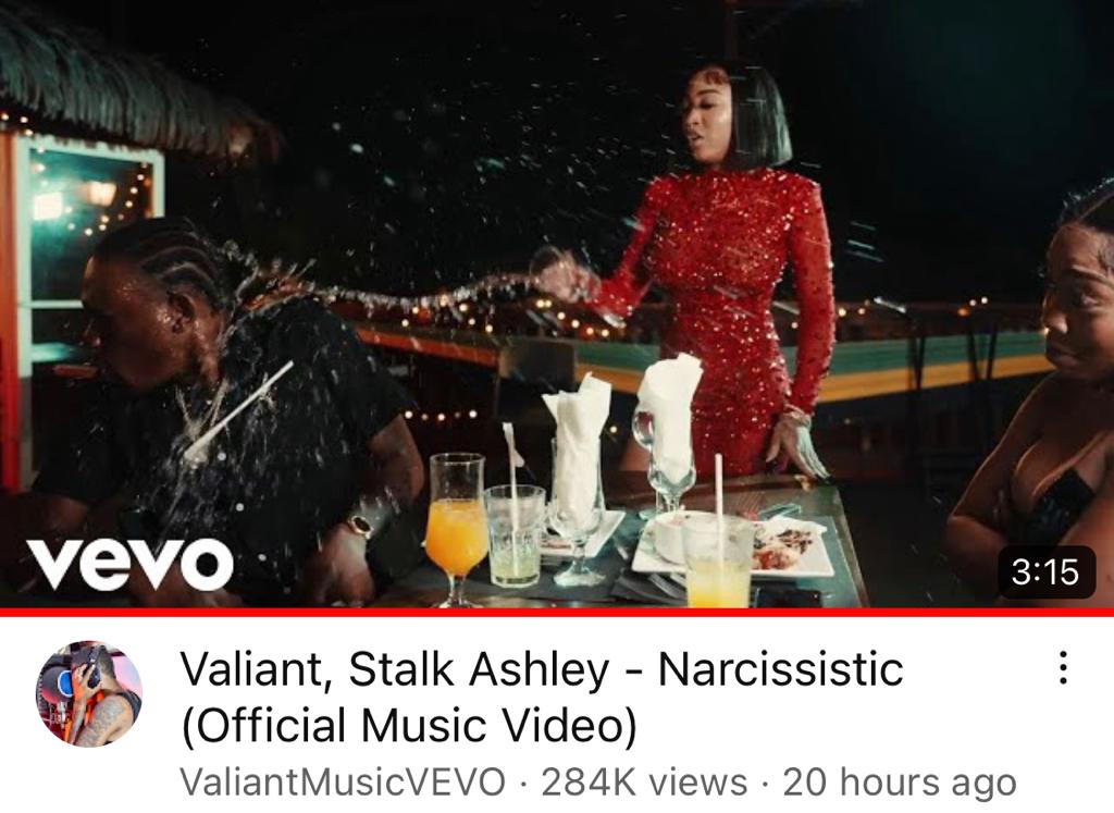 Valiant and Stalk Ashley among top trending with "Narcissistic"