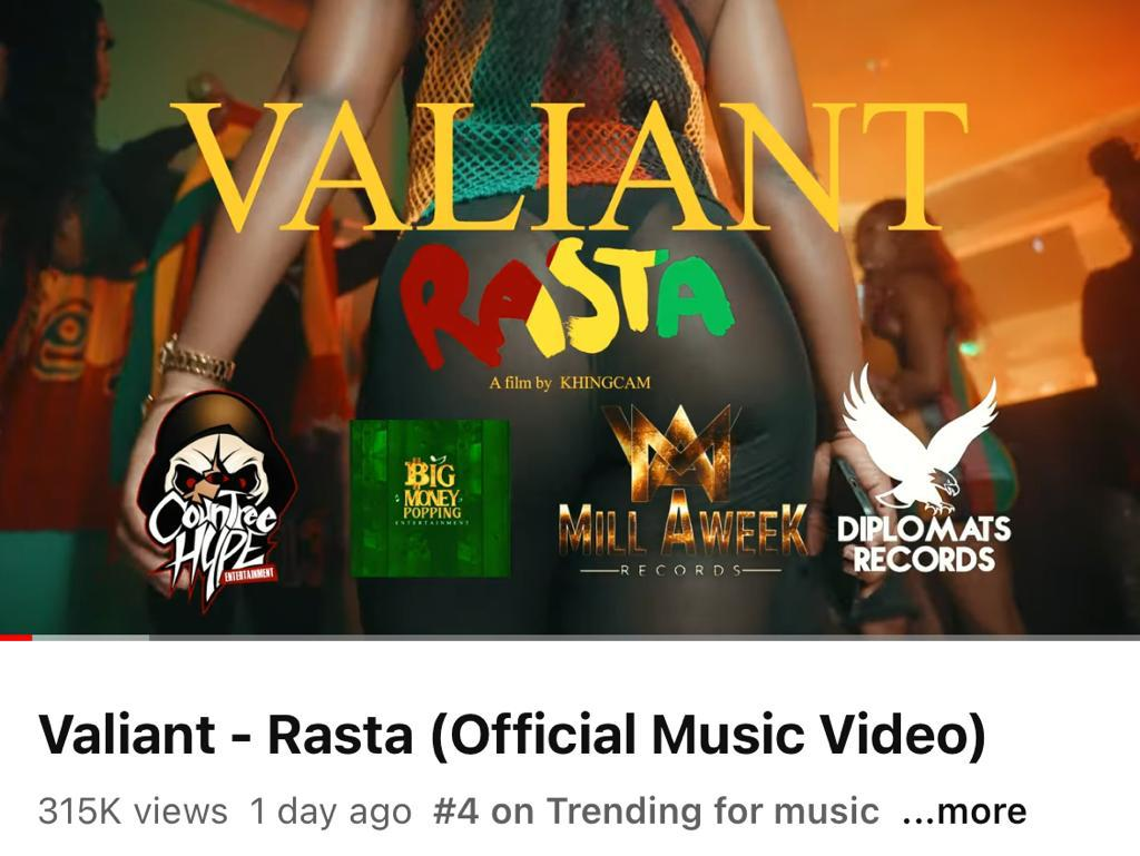 Fans approve Valiant's 'Rasta' vibe on latest single