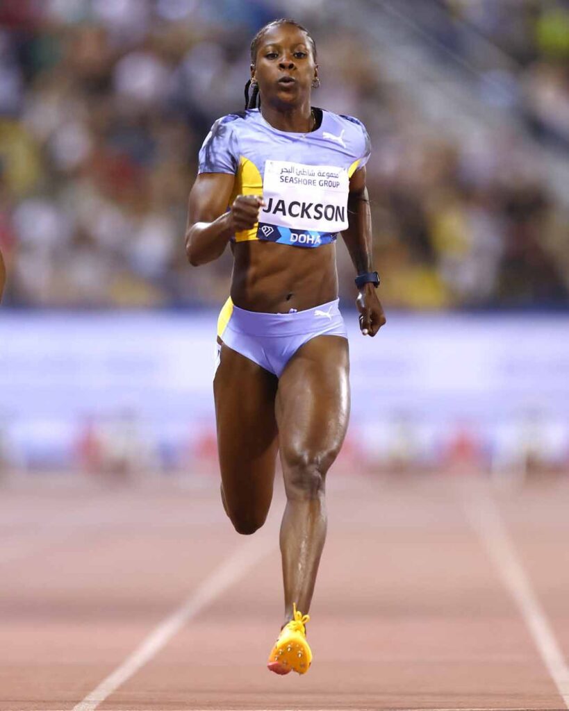 Jackson sets Diamond League record in Brussels