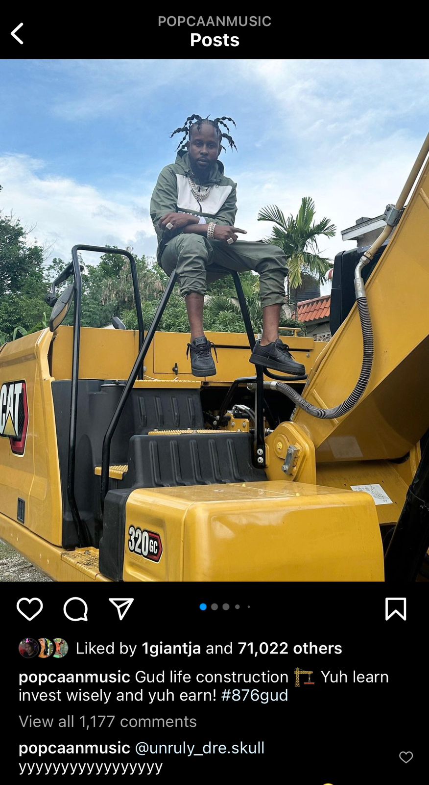 Popcaan’s new venture “Good Life Construction”