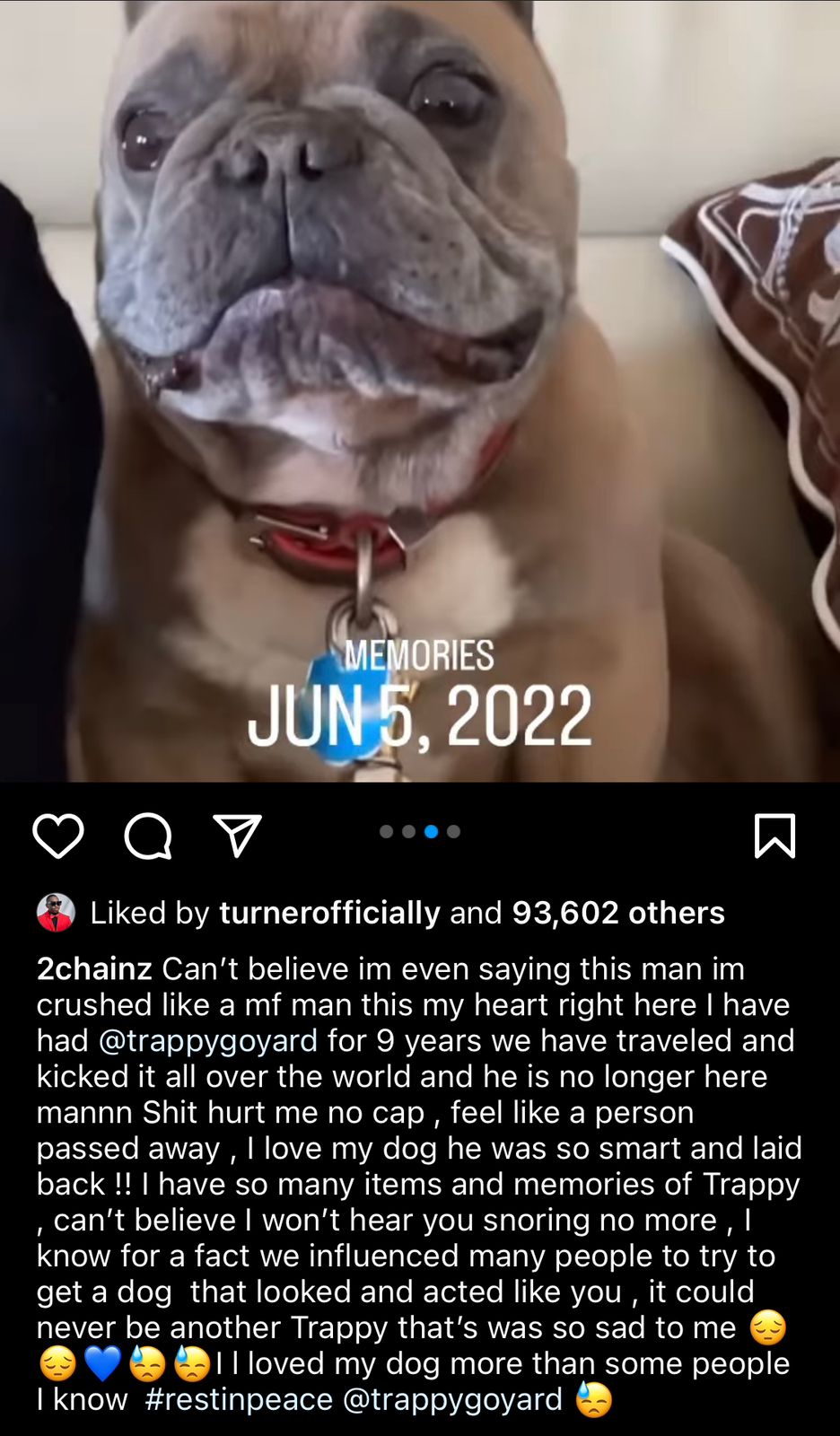 2 Chainz Mourns Death of Dog