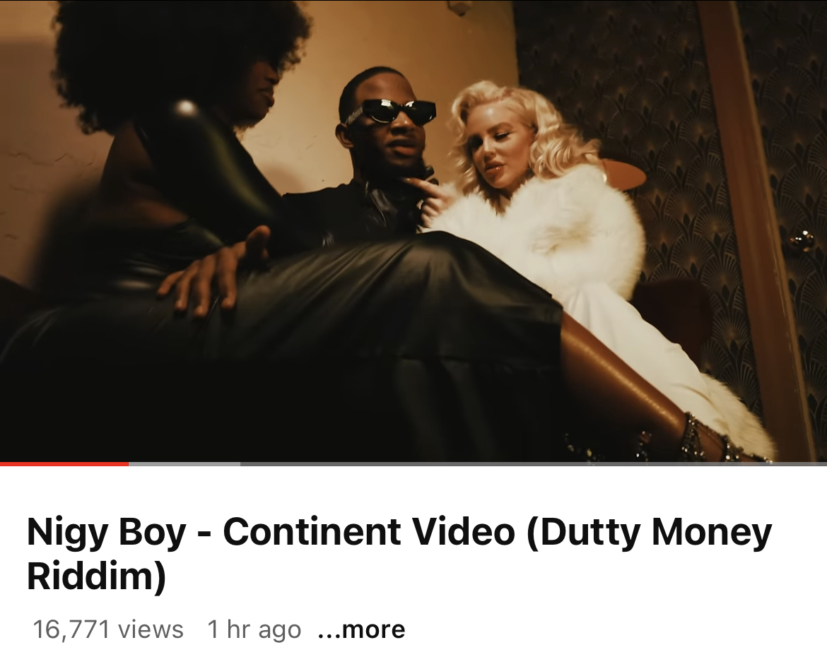 Rvssian authorizes "Continent" by visually impaired artiste Nigy Boy