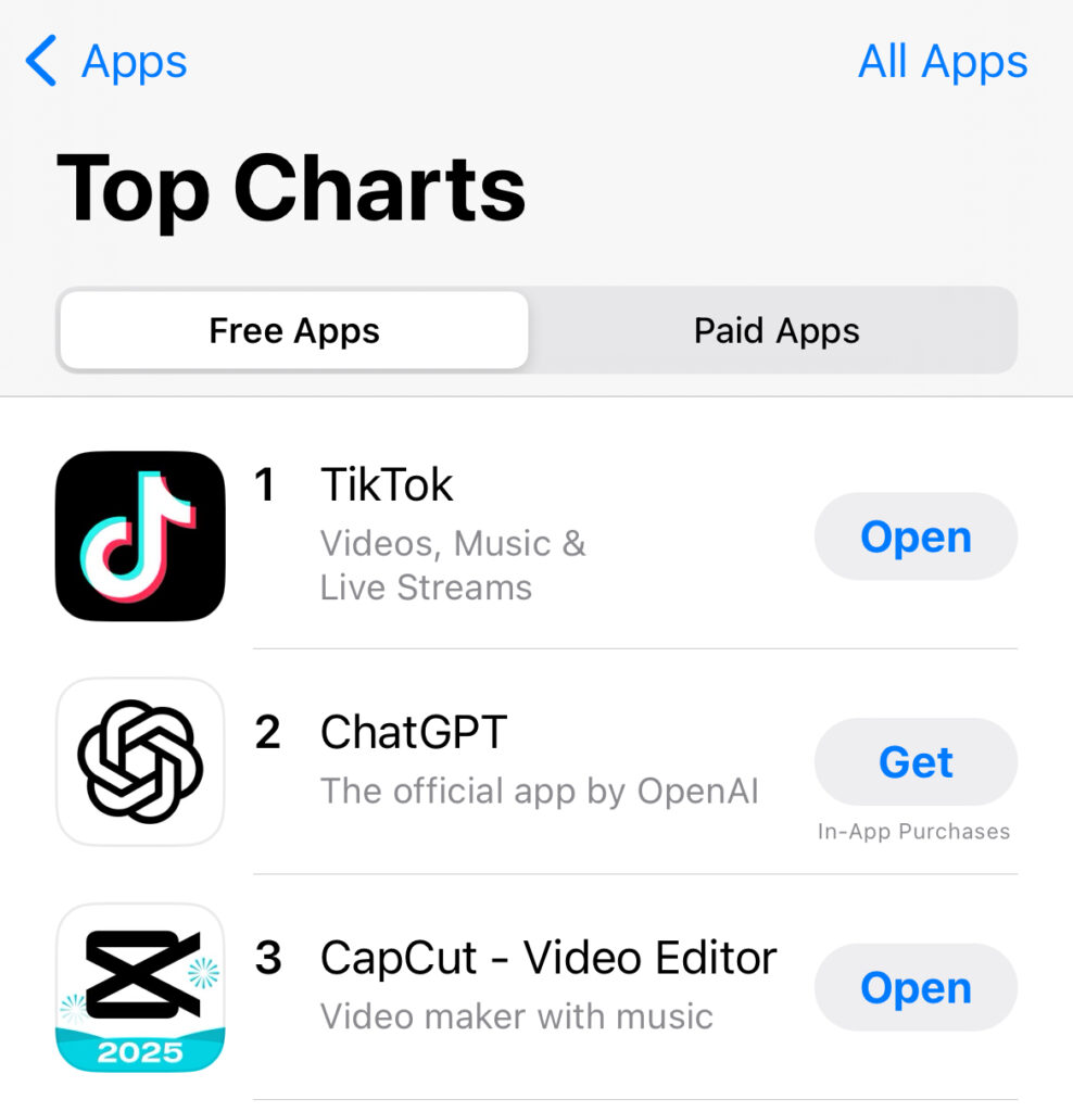 TikTok returns to Apple App Store & Google Play in US